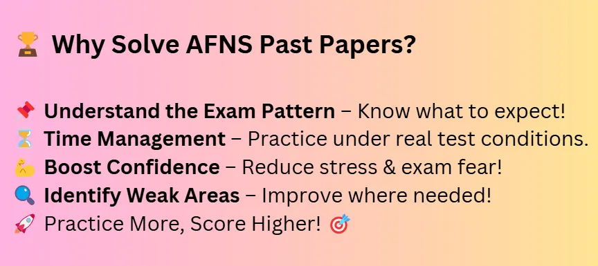 AFNS Academic Test Preparation - 1k+ Past MCQs