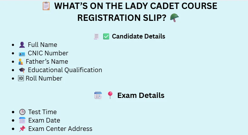 Lady Cadet Course LCC Test Preparation 2025 With Past Papers