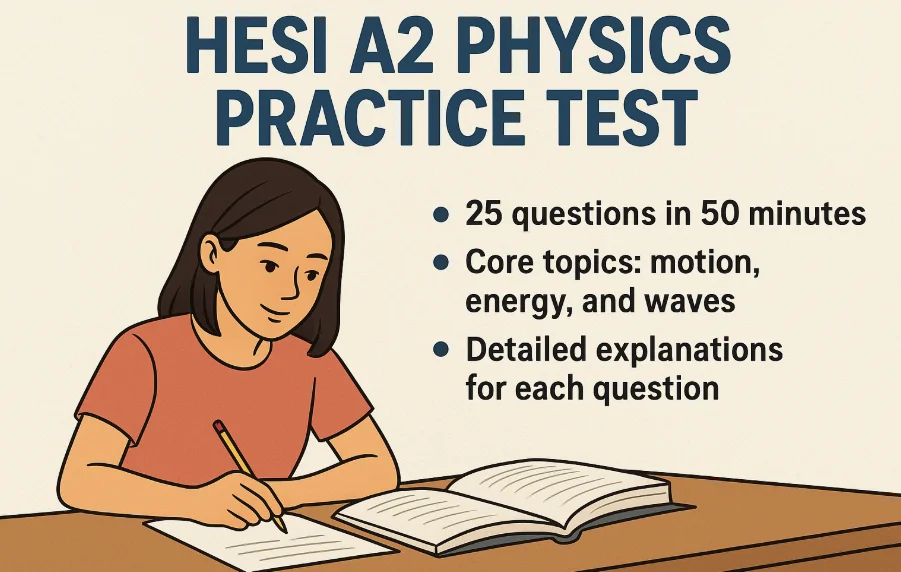 HESI A2 Physics Practice Test & Study Guide With Answers